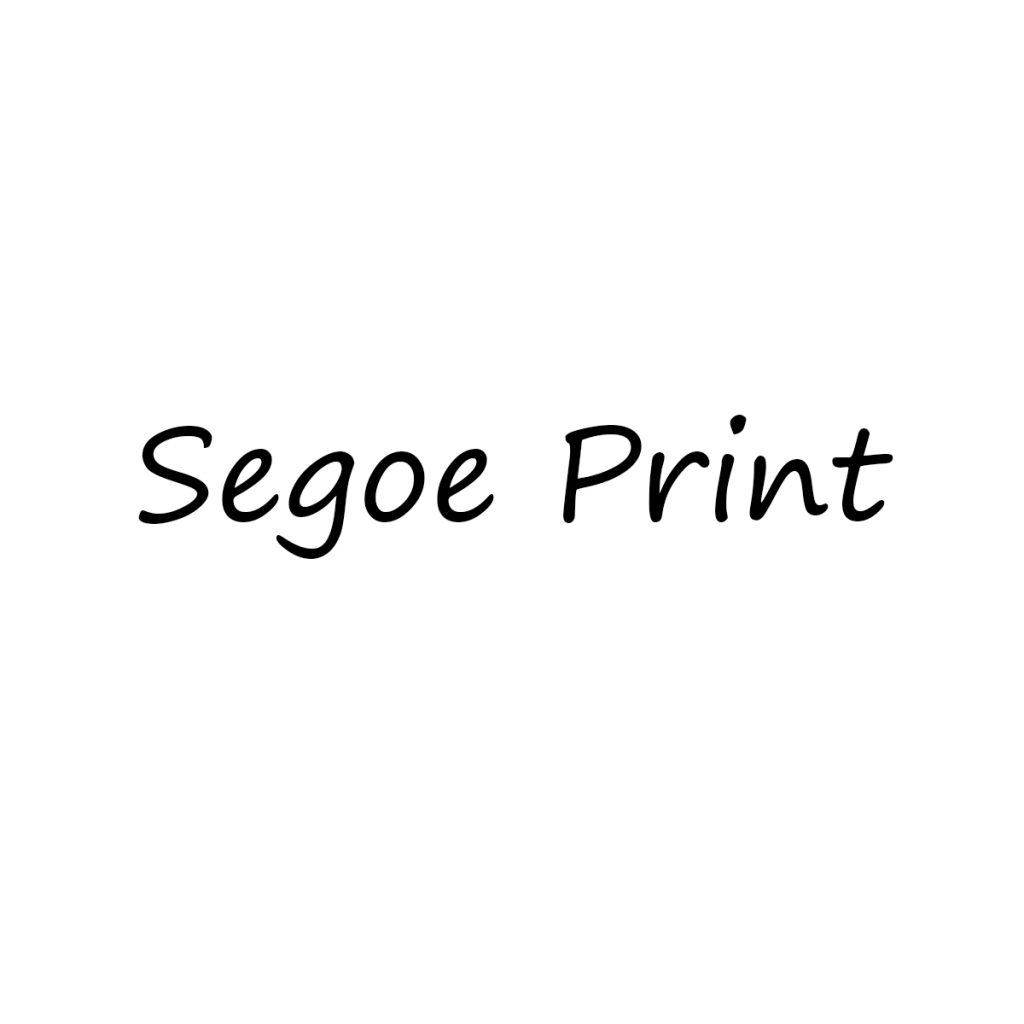 fonts-segoe-print