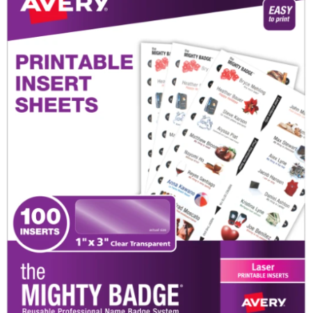 Name Tag Dome Inserts