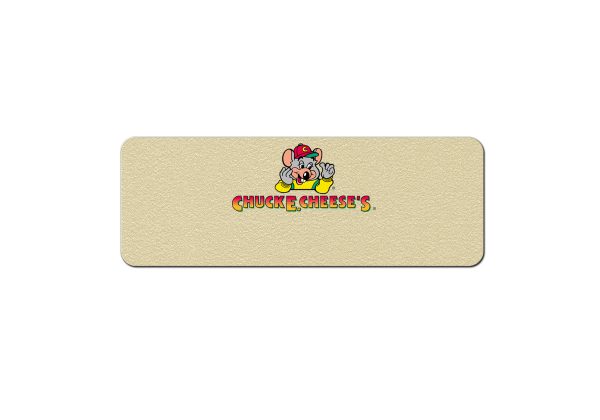 Chuck E Cheese Gold Name Tags