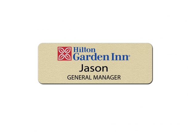 Hilton Garden Inn Gold Name Tags
