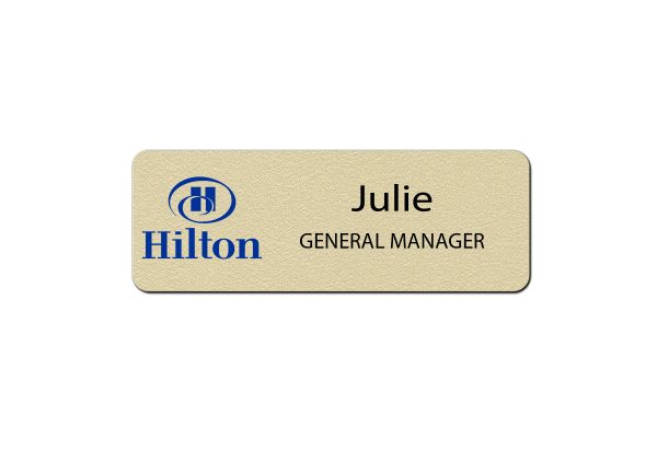 Hilton Gold Name Tags
