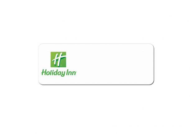 Holiday Inn White Name Tags