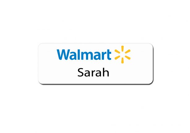 Walmart White Name Tags
