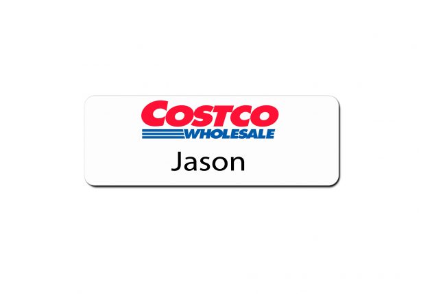 Costco White Name Badges